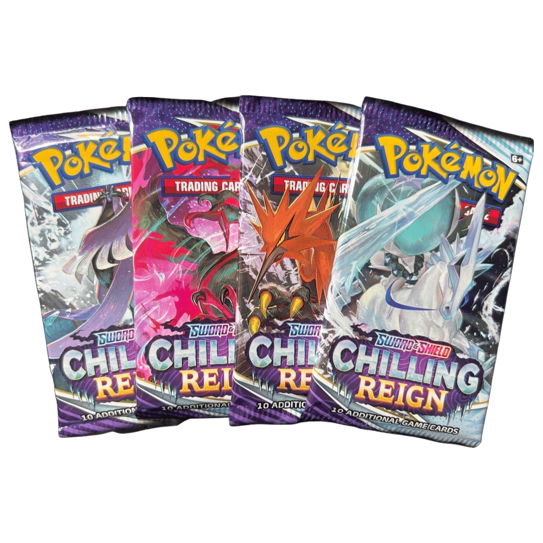 Pokémon 2021 Chilling Reign Booster Packs (Set of 4 - Random) | Rare Candy