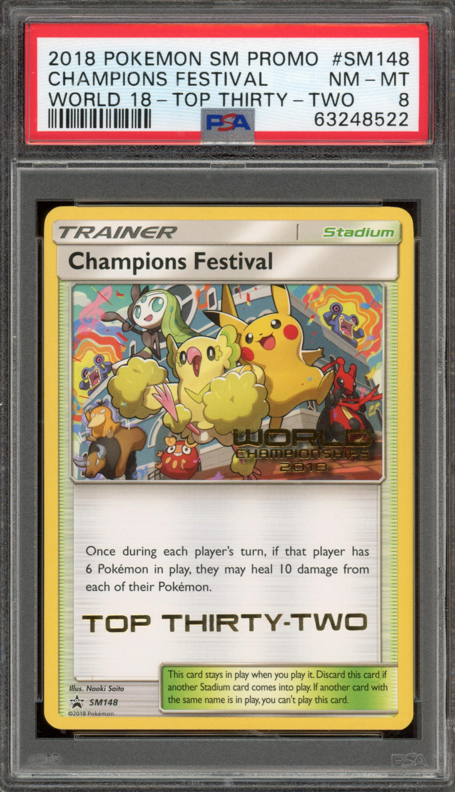 PSA 8 2018 Pokémon World Championship SM Black Star Promos #SM148 ...