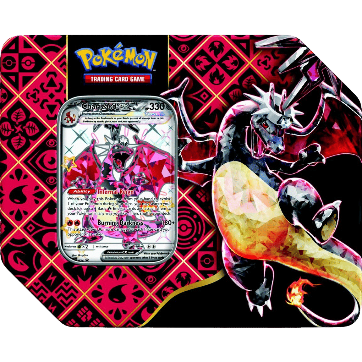 Pokemon 2024 Paldean Fates Tin (Charizard) | Rare Candy
