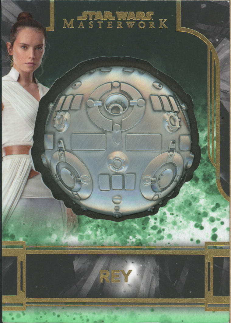 Star Wars Masterwork 2022 Rey Training Remote Medallion Card 89/99 ...