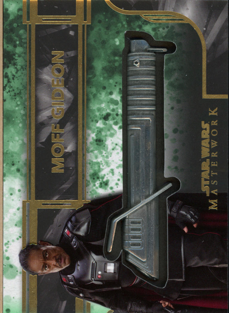 Star Wars Masterwork 2022 Moff Gideon The Darksaber Mediallion Card 59/ ...