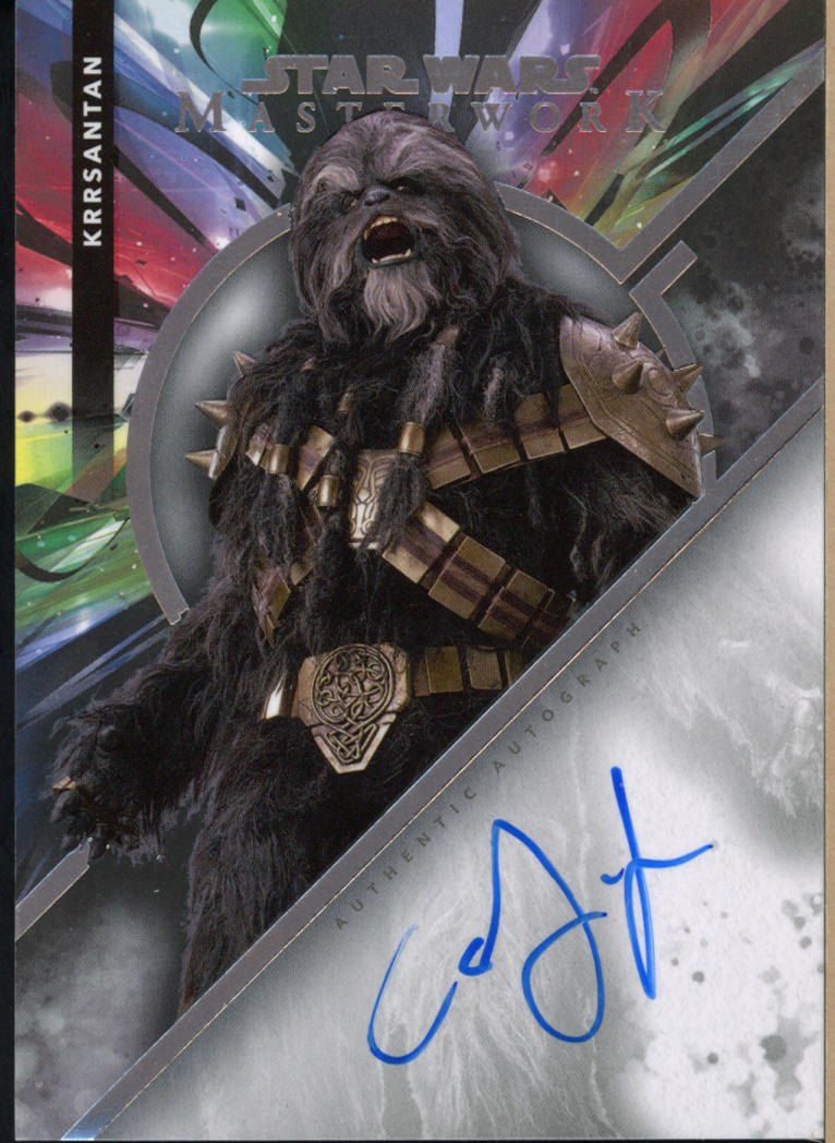 Star Wars Masterwork 2022 Krrsantan Carey Jones Auto | Rare Candy