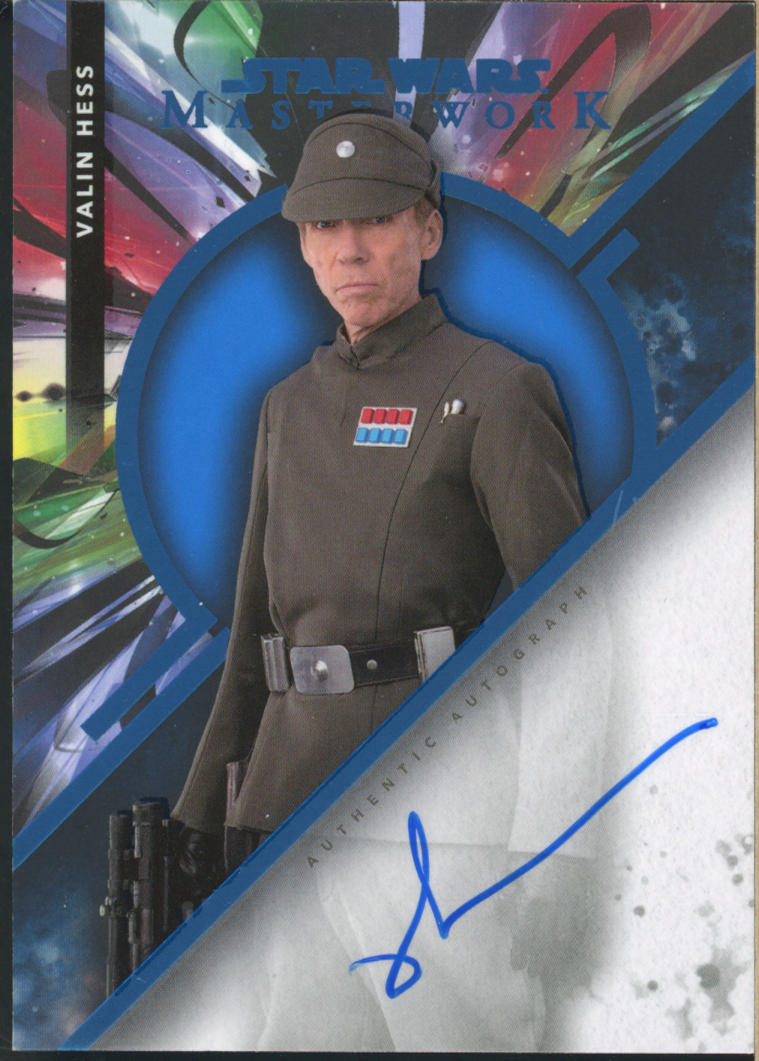 Star Wars Masterwork 2022 Valin Hess Richard Brake Auto 61/99 | Rare Candy