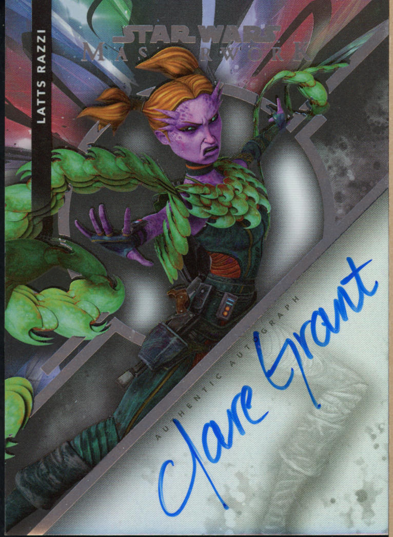 Star Wars Masterwork 2022 Latts Razzi Clare Grant Auto 44/50 | Rare Candy