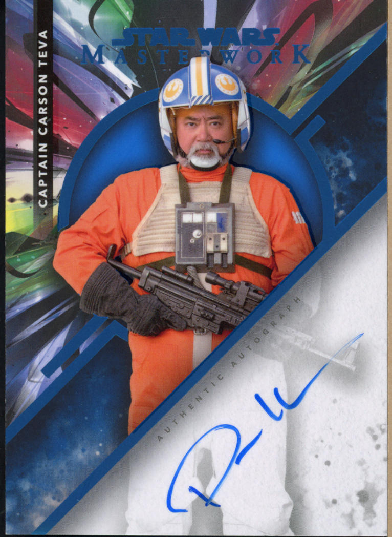 Star Wars Masterwork 2022 Captain Carson Teva Paul Sun-Hyung Lee Auto ...