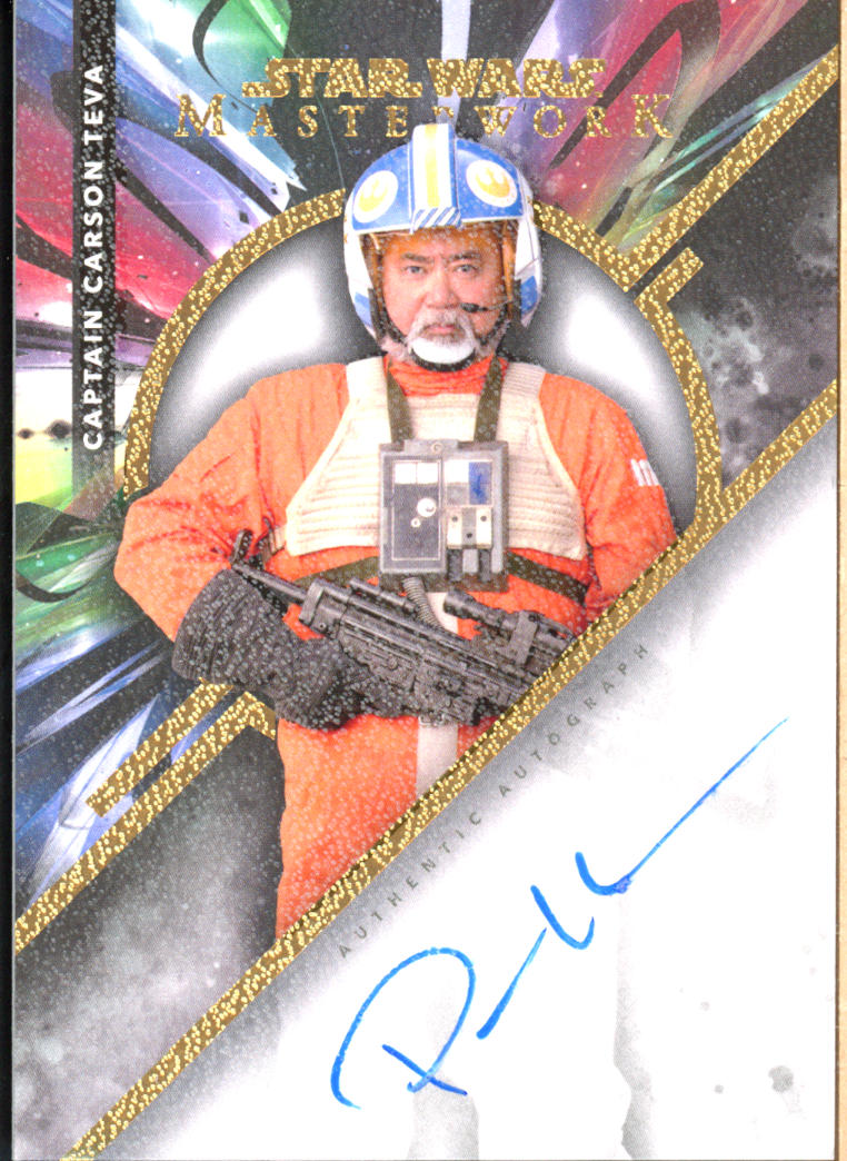 Star Wars Masterwork 2022 Captain Carson Teva Paul Sun-Hyung Lee Auto 2 ...