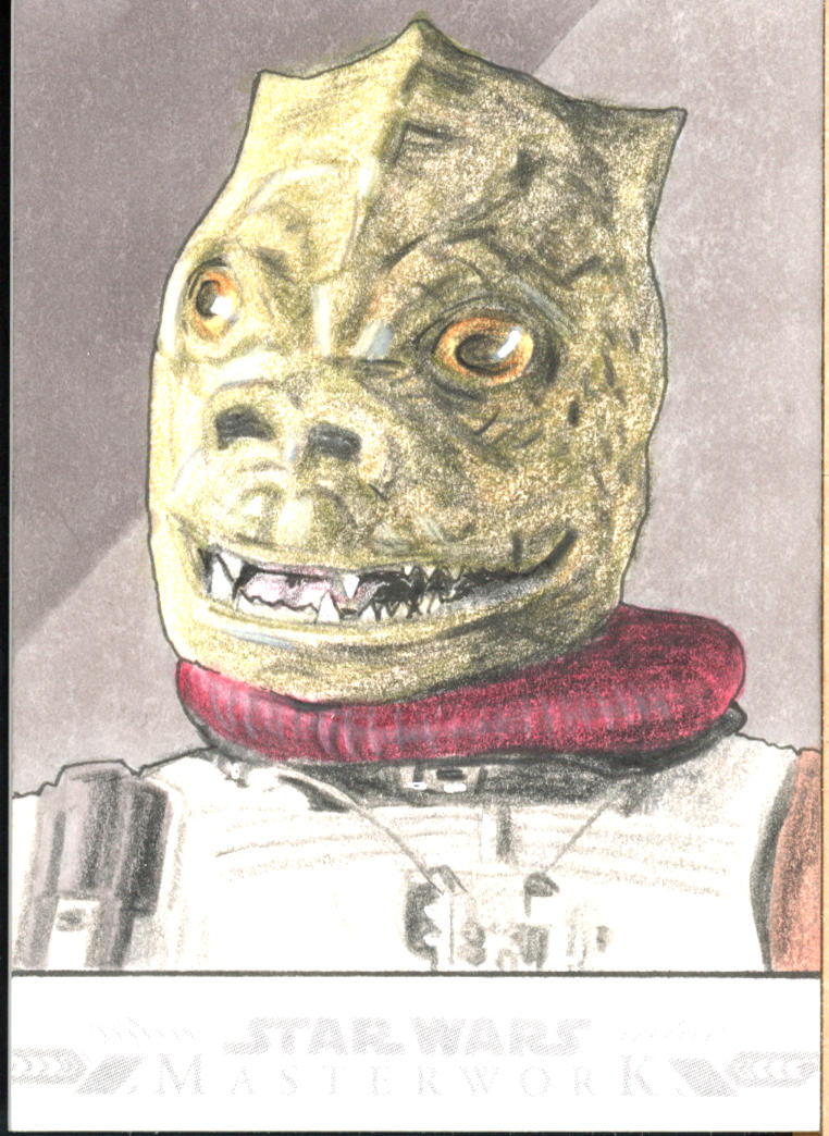 Star Wars Masterwork 2022 Sketch Card Bossk Stephanie Leonardi | Rare Candy