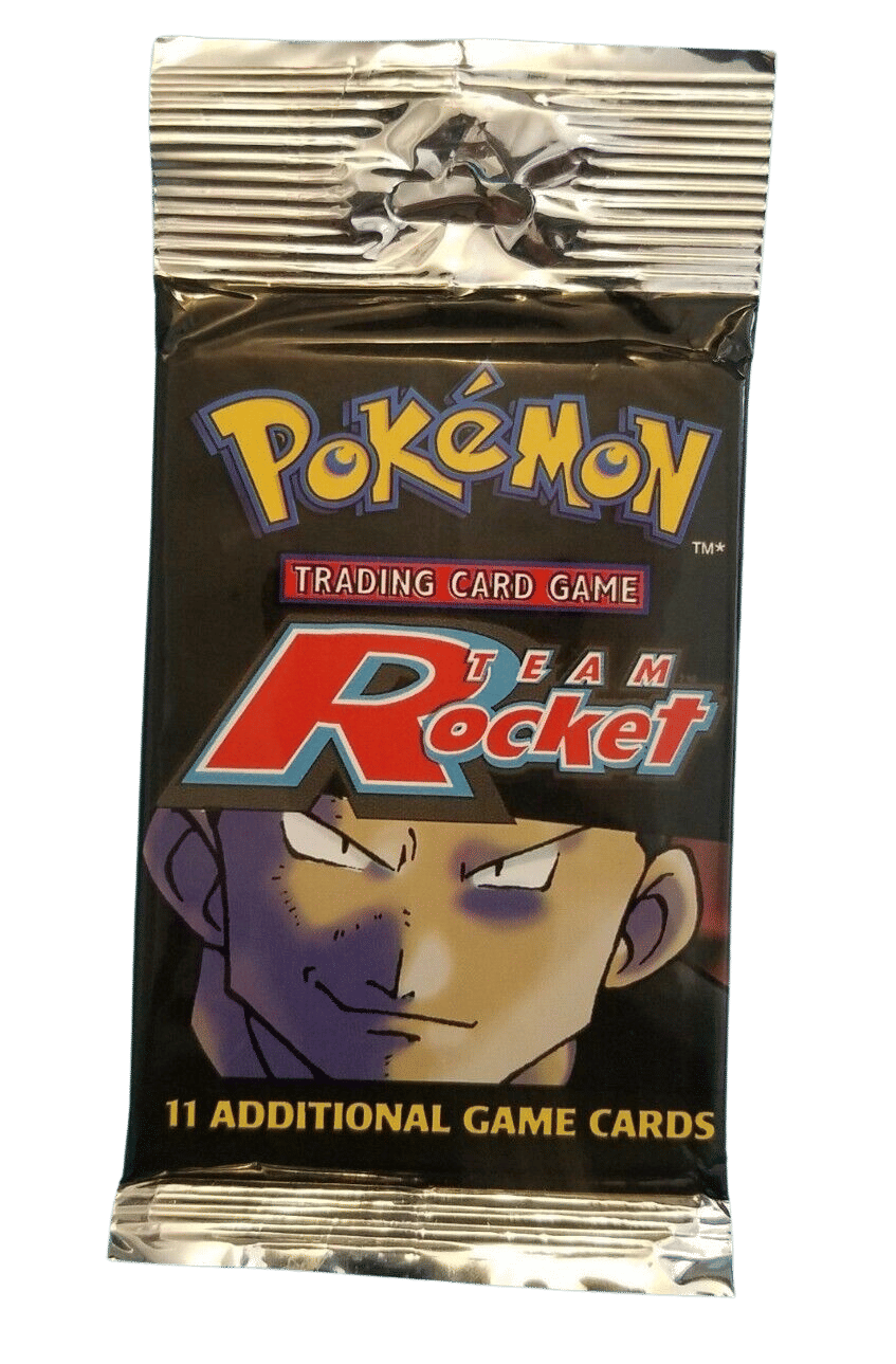1999 Pokemon Team Rocket Unlimited Long Stem Booster Pack (Random Art ...