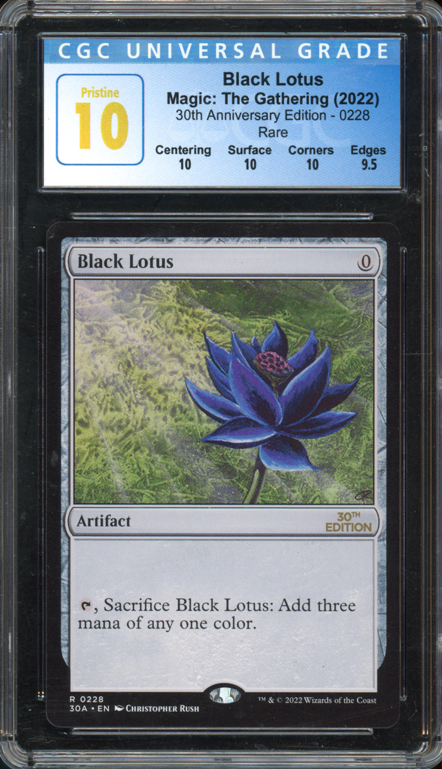 CGC 10 Pristine Magic 30 Black Lotus (Modern Frame) | Rare Candy