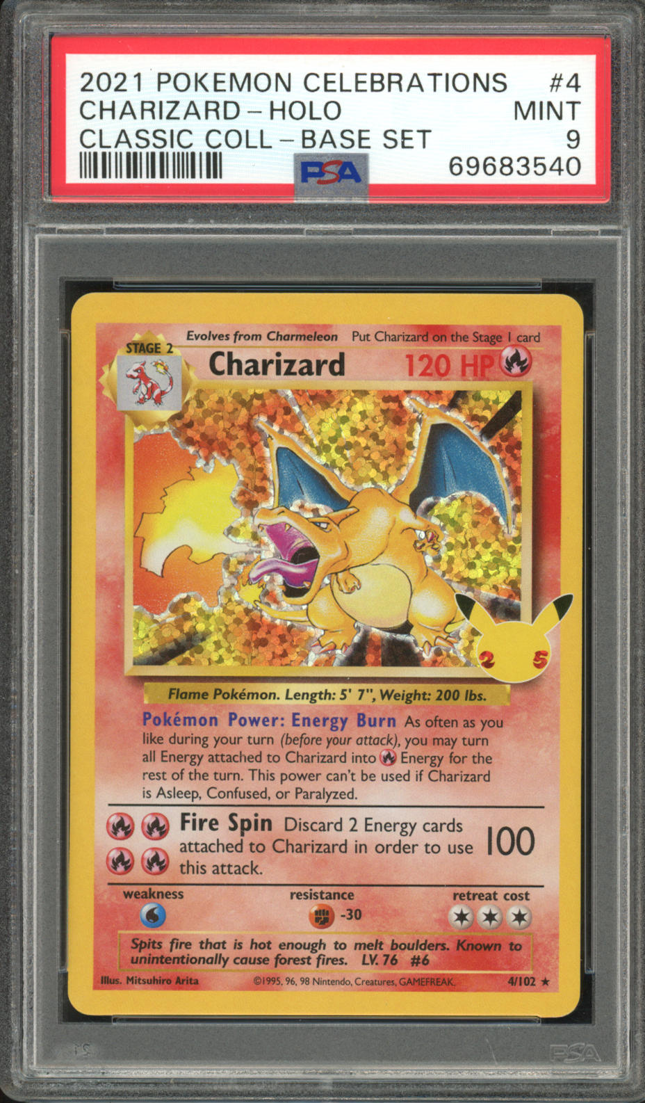 2021 Pokemon Celebrations Charizard PSA 9 | Rare Candy