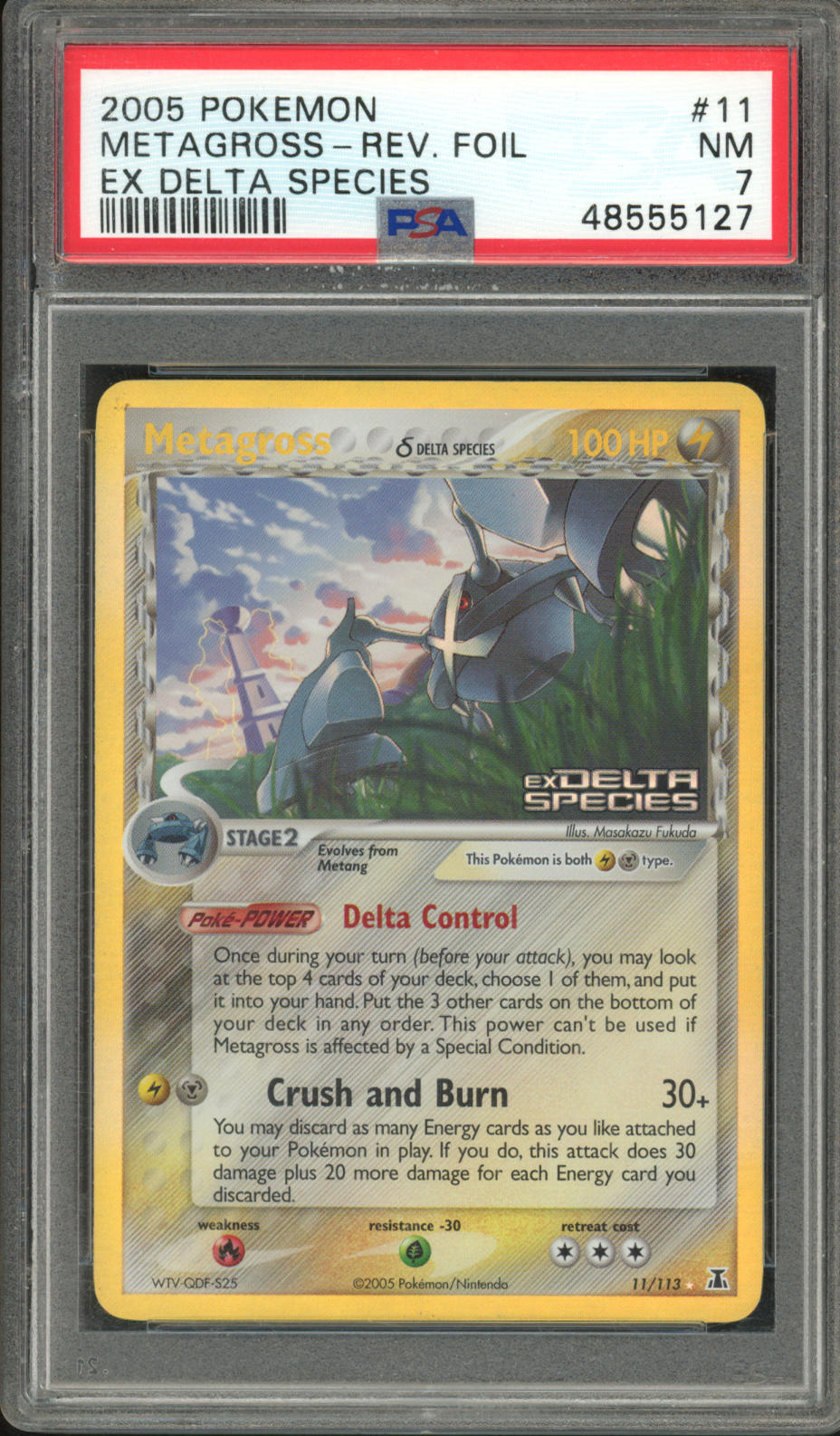 2005 Pokémon Ex Delta Species Delta Species #11 Metagross-rev.foil PSA ...