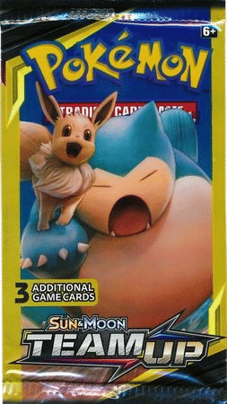 Pokemon Sun & Moon Team Up 3 Card Booster Pack (Random Art) | Rare Candy