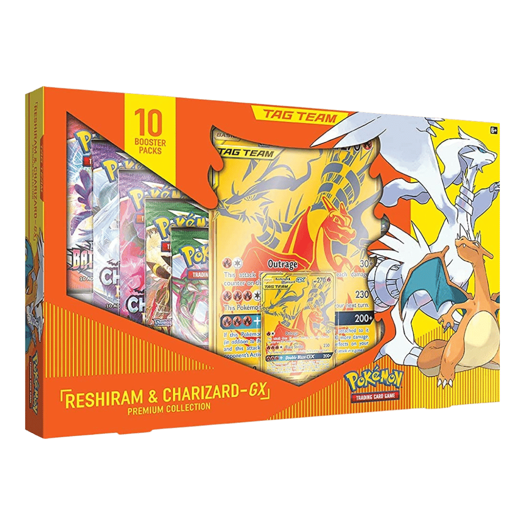 Pokemon Reshiram & Charizard GX Premium Collection Box | Rare Candy
