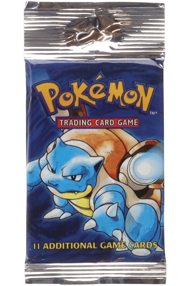 Pokemon 1999 Base Set Unlimited Long Stem LIGHT Booster Pack BOX FRESH ...