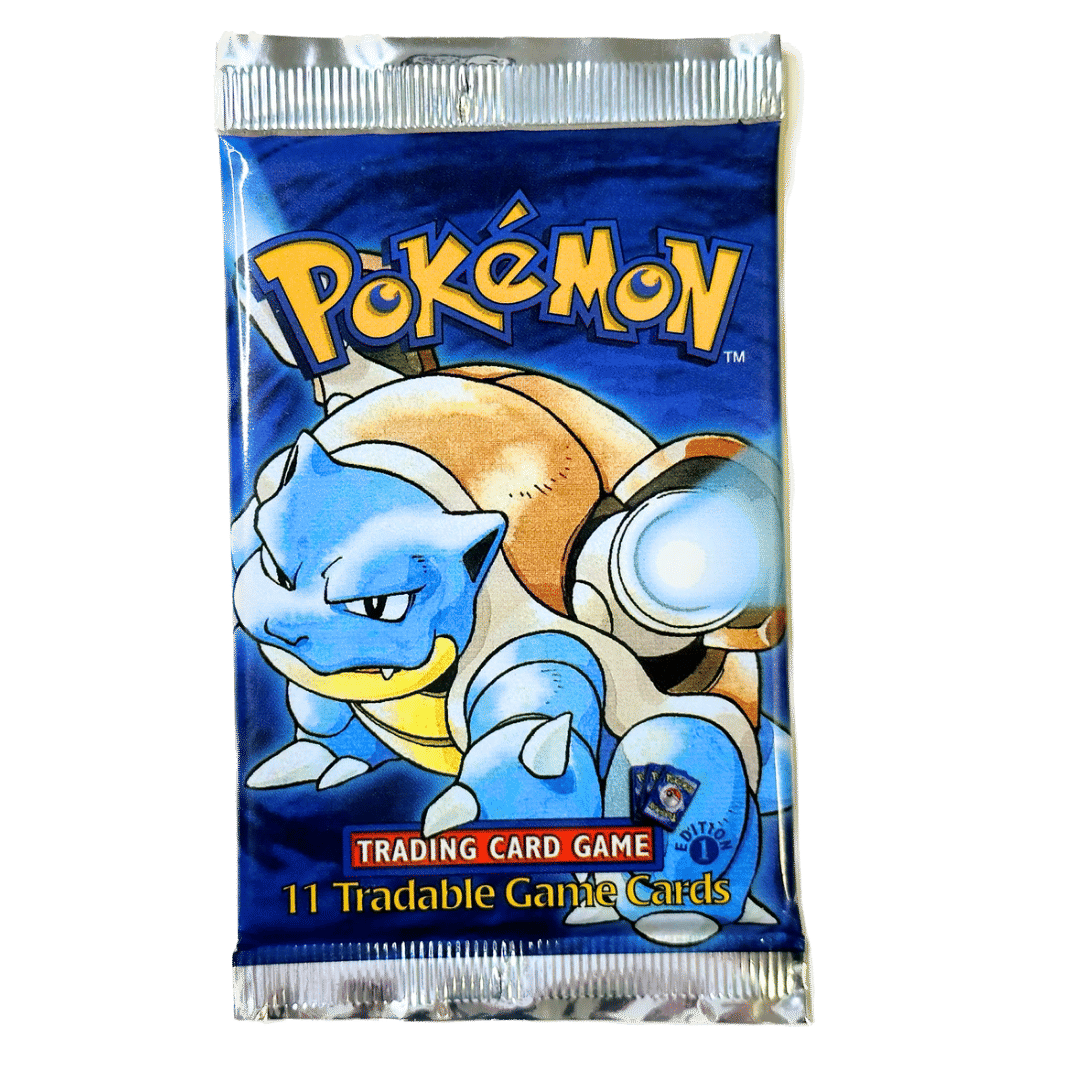 Pokemon 1st Edition Base Set Booster Pack (Blastoise Art) | Rare Candy