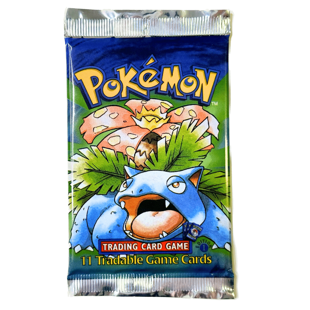 Pokemon 1st Edition Base Set Booster Pack (Venusaur Art) | Rare Candy