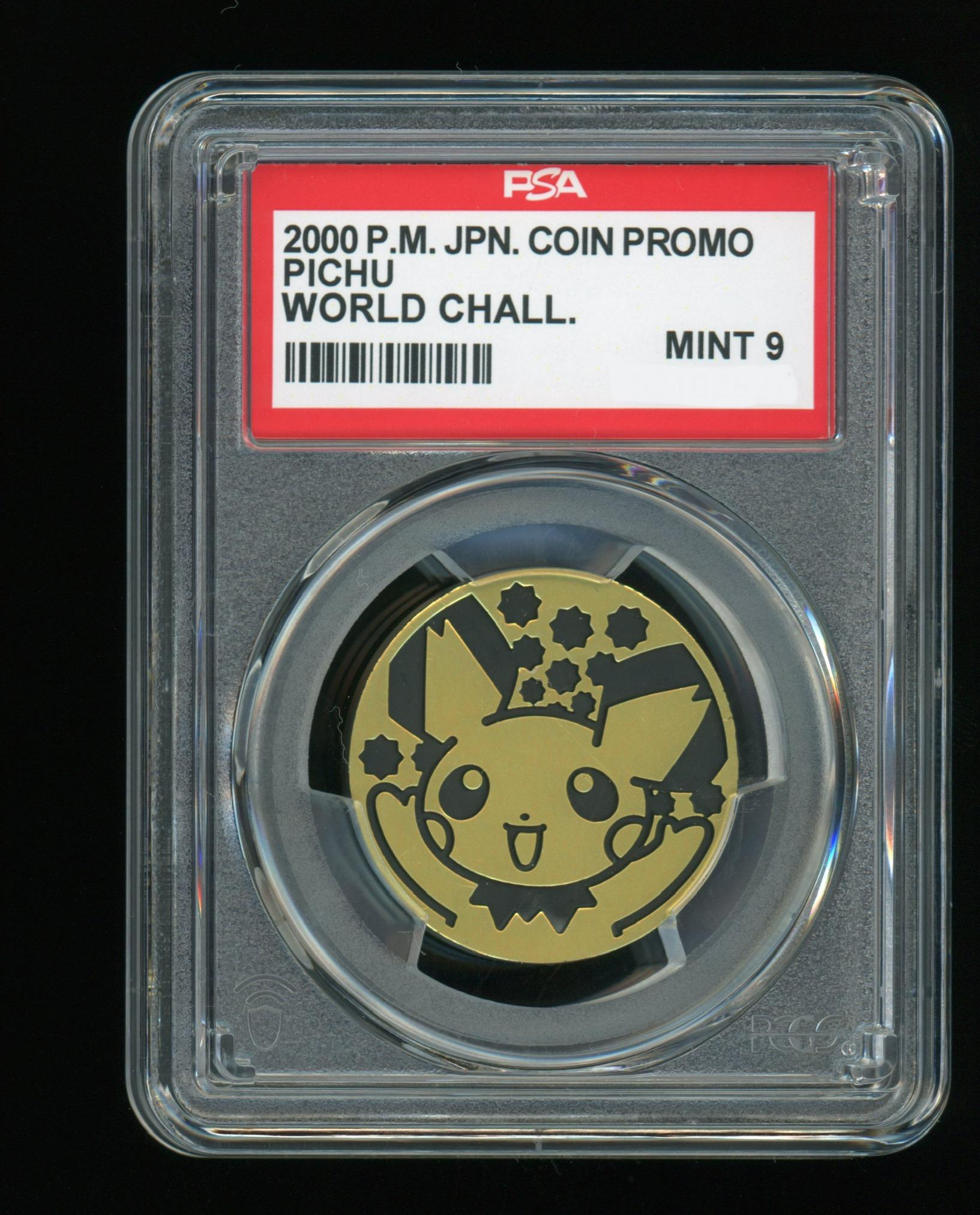 PSA 9 Pichu Japanese Pokemon Coin Promo World Challenge 2000 | Rare Candy