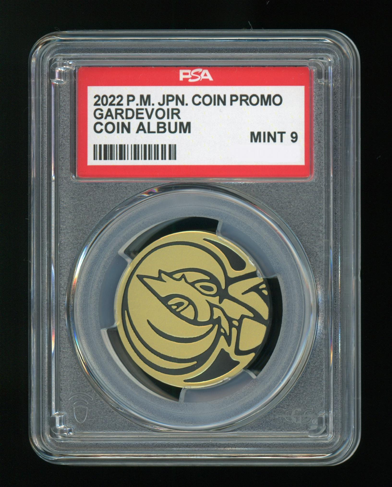 PSA 9 Gardevoir Japanese Coin Promo Pokemon Coin Album 2022 | Rare Candy