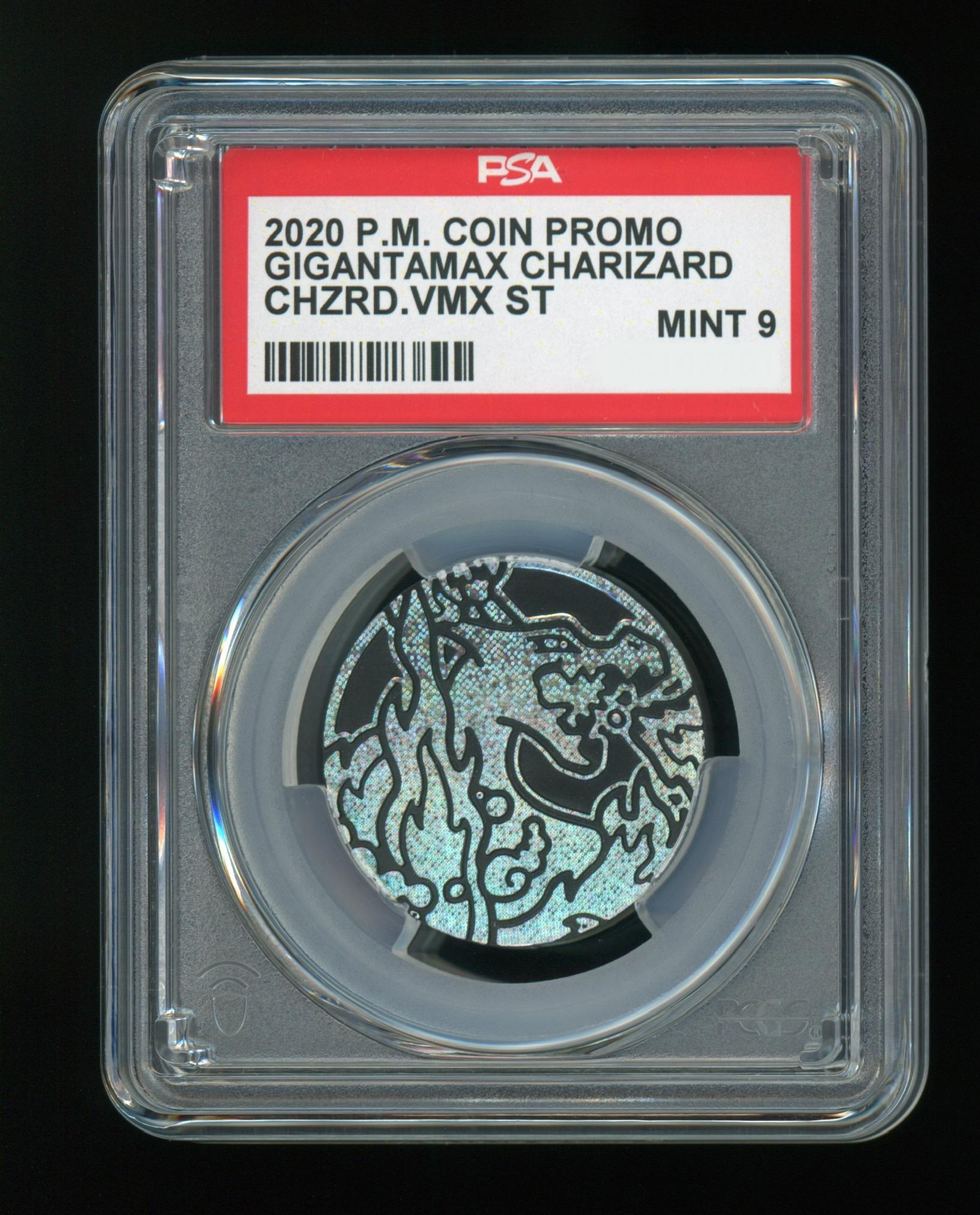 PSA 9 Gigantamax Charizard Japanese Coin Promo VMAX Starter Set 2020 ...