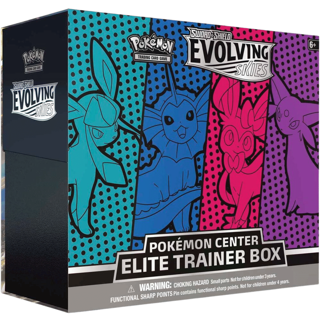 Evolving Skies Pokemon Center Elite Trainer Box [Espeon, Sylveon ...