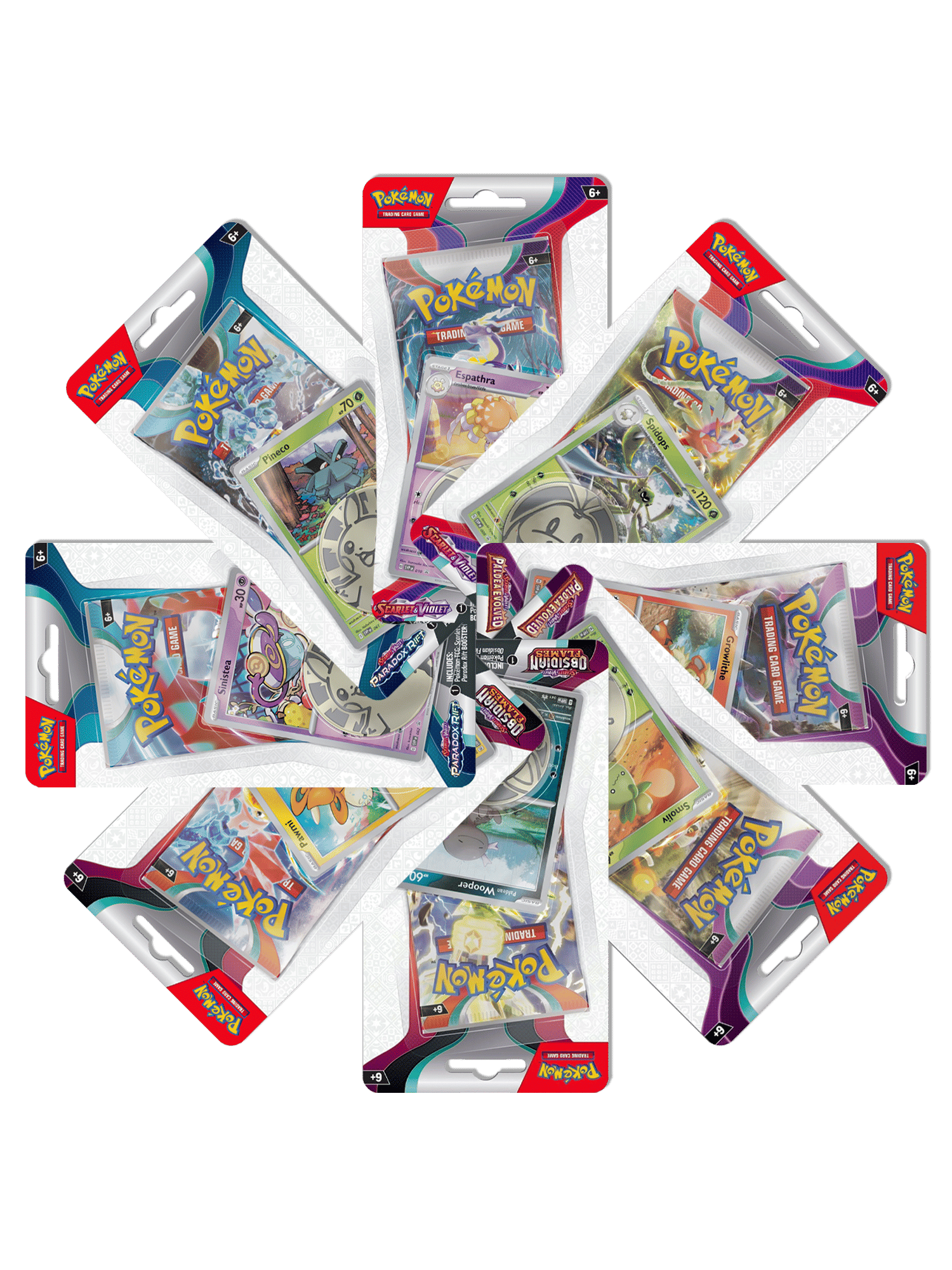 x8 Pokemon Scarlet & Violet Expansion Block Checklane Blisters | Rare Candy