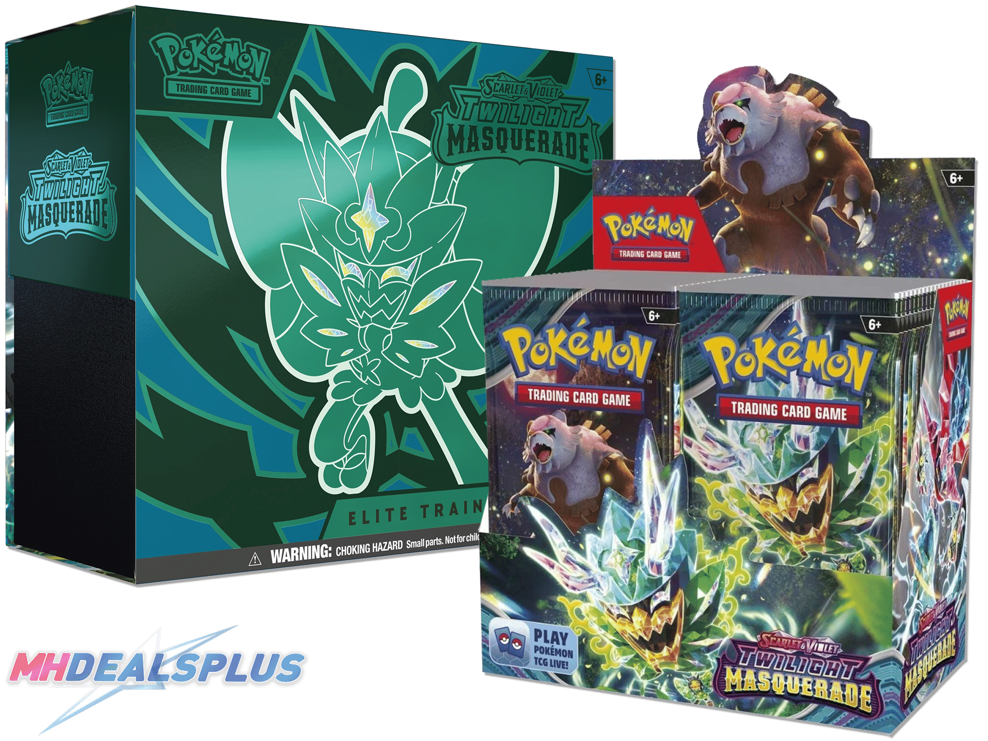 (Pre-Order) Pokemon Twilight Masquerade Booster Box + Elite Trainer Box ...