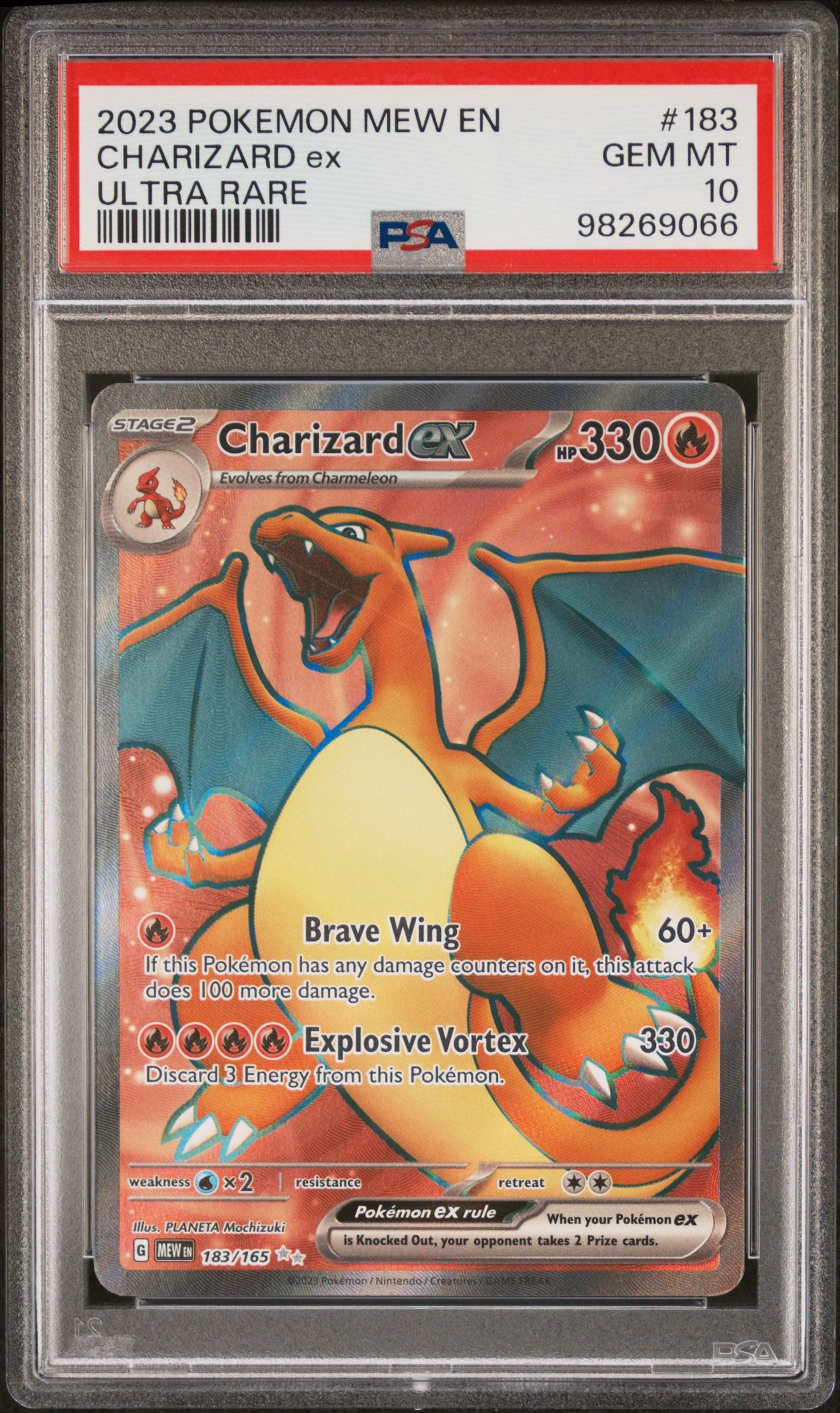 2023 Pokémon Mew En-151 Ultra Rare #183 Charizard Ex PSA 10 | Rare Candy