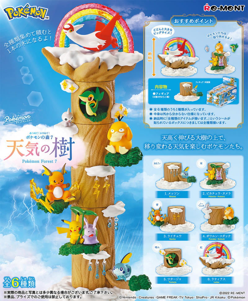 Pokémon Re-Ment Pokémon Forest 7 Weather Tree Blind Box | Rare Candy