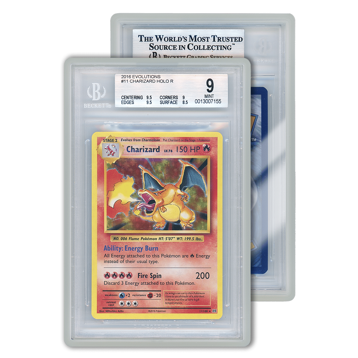 GradedGuard BGS Graded Card Case - Frosted Clear | Rare Candy