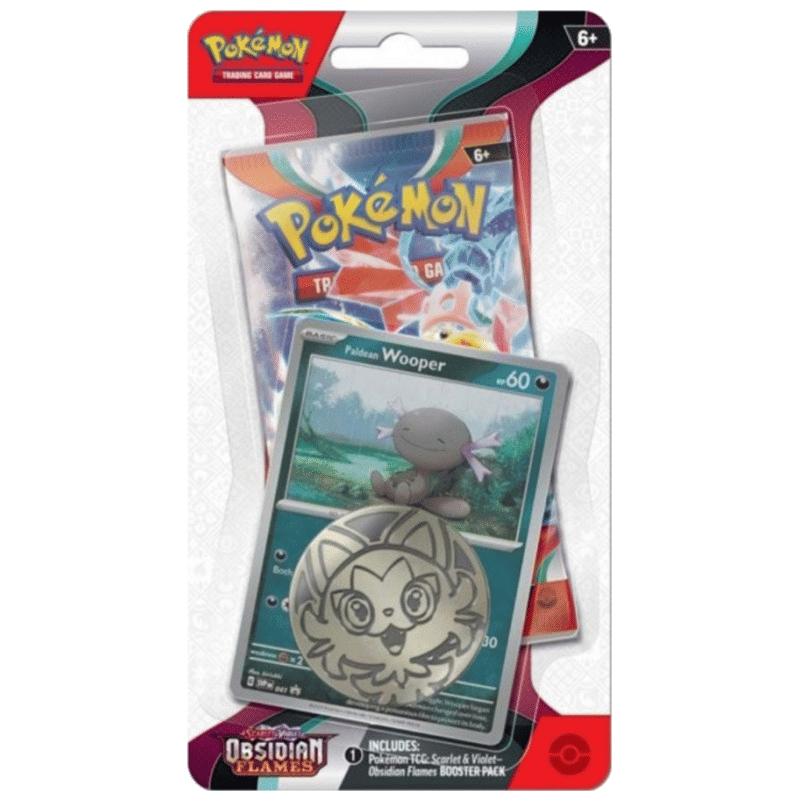 Pokemon Scarlet and Violet Obsidian Flames Paldean Wooper Checklane ...