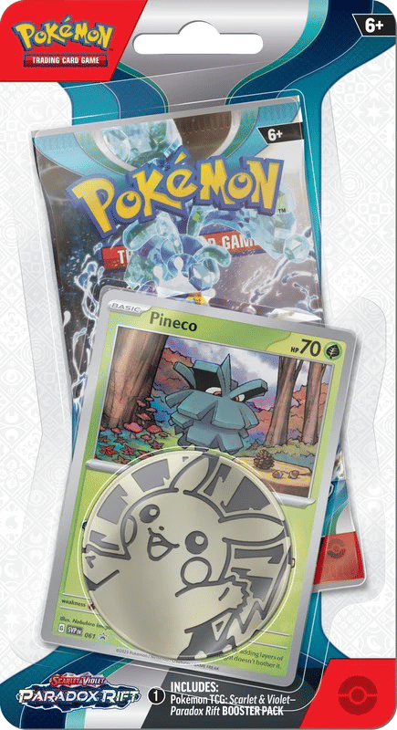 Pokemon Scarlet and Violet Paradox Rift Pineco Checklane Blister [SV04 ...