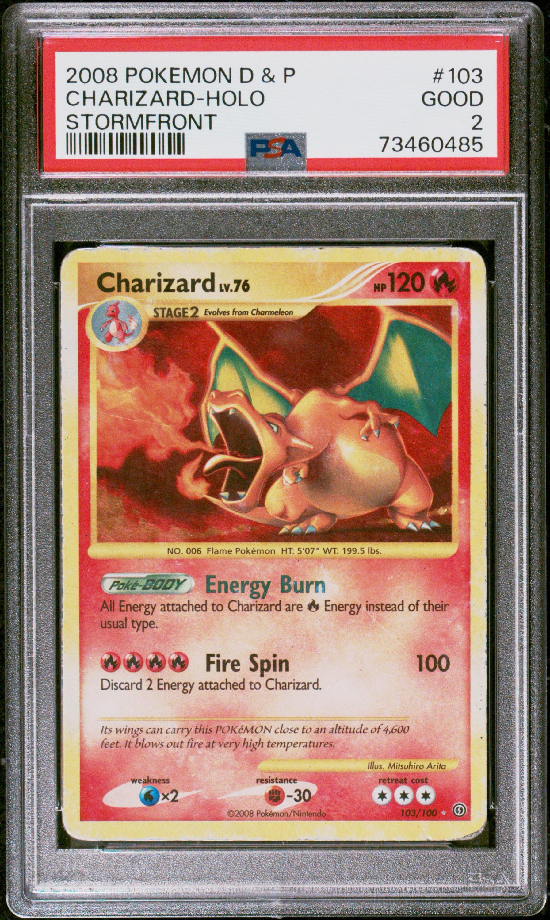 2008 Pokémon Stormfront Charizard #103 PSA 2 | Rare Candy