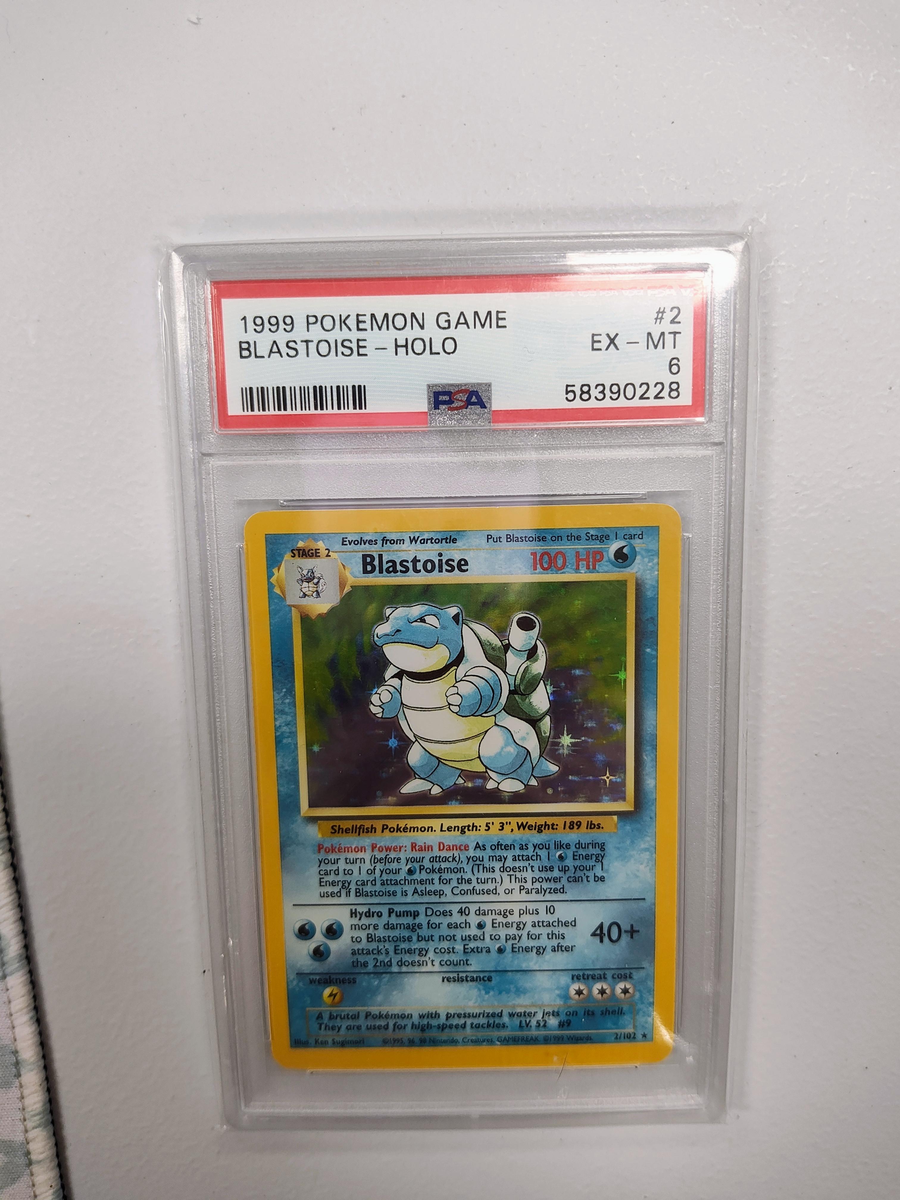 1999 Pokémon Base Set Unlimited Holo Blastoise #2 PSA 6 | Rare Candy