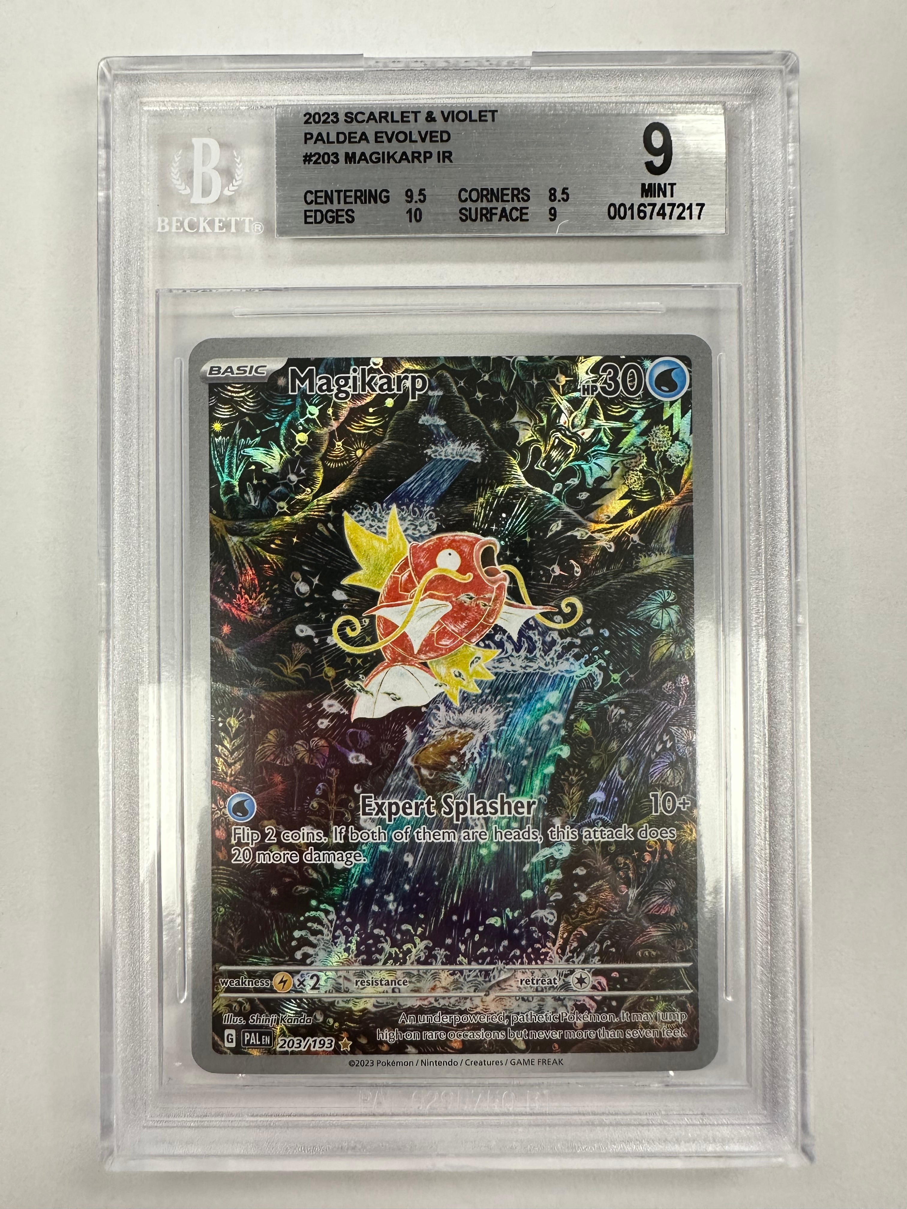 2023 Pokémon Paldea Evolved Magikarp #203 BGS 9 | Rare Candy