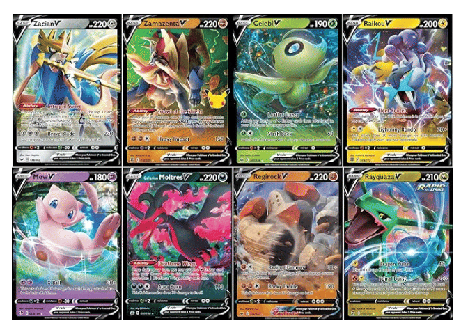 Pokemon V/EX/VMAX 5 Card Lot - Guaranteed 1 or more Legendary/Mythical ...