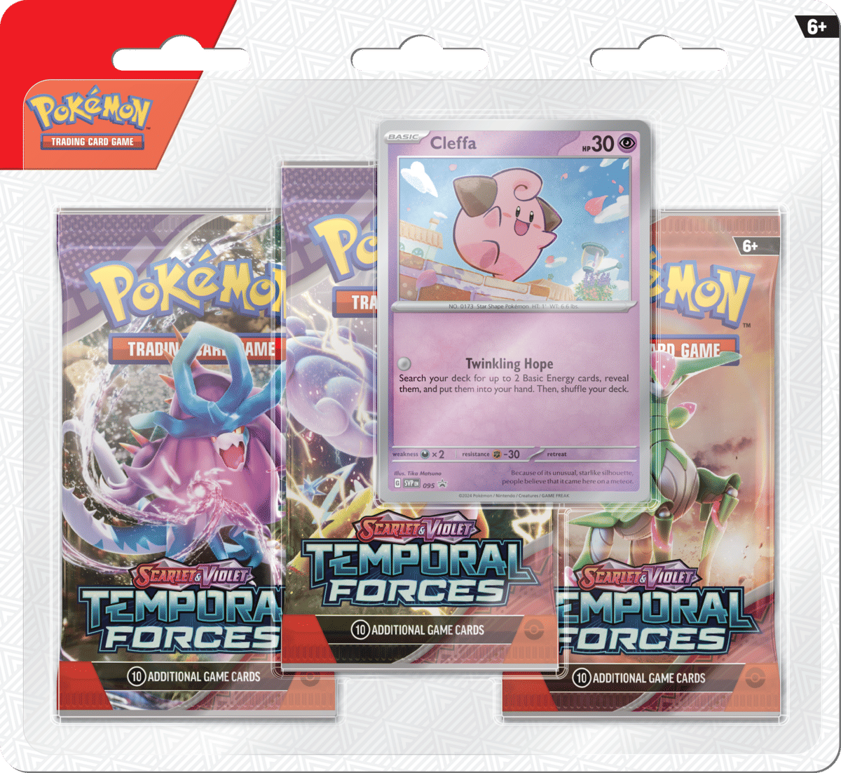Temporal Forces 3-Pack Blister (Cleffa Promo) 2024 | Rare Candy
