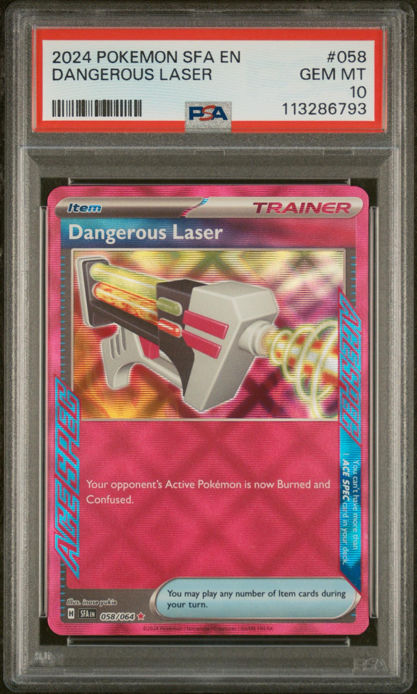 2024 Pokémon Shrouded Fable Dangerous Laser #058 PSA 10 | Rare Candy
