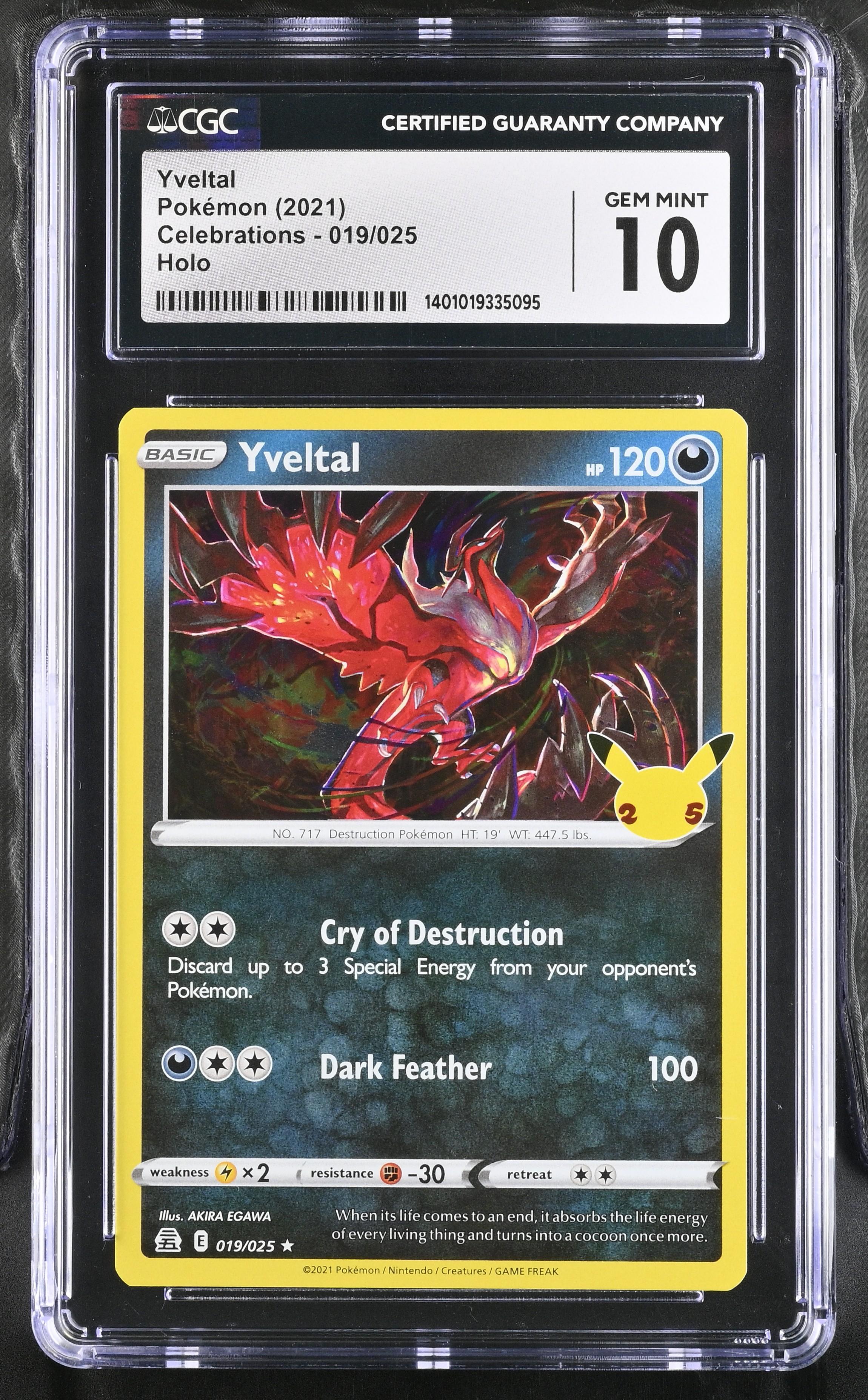 2021 Pokémon Celebrations Holo #019 Yveltal CGC 10 | Rare Candy