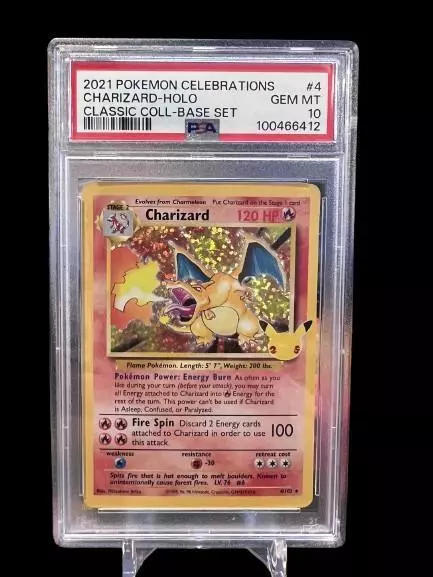 2021 Pokemon Celebrations Classic Collection #4 Charizard-Holo PSA 10 | Rare Candy