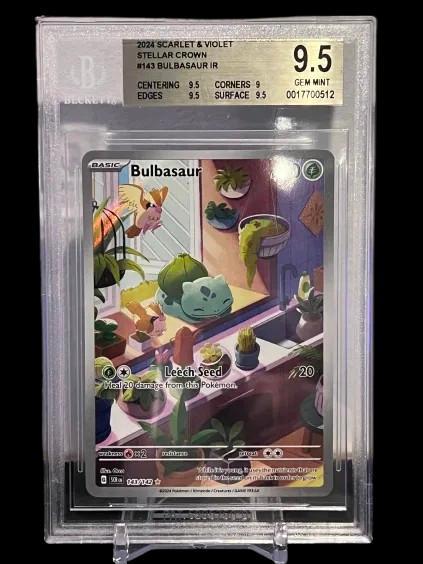 Bulbasaur #143 2024 Pokemon Scarlet and Violet Stellar Crown BGS 9.5 ...