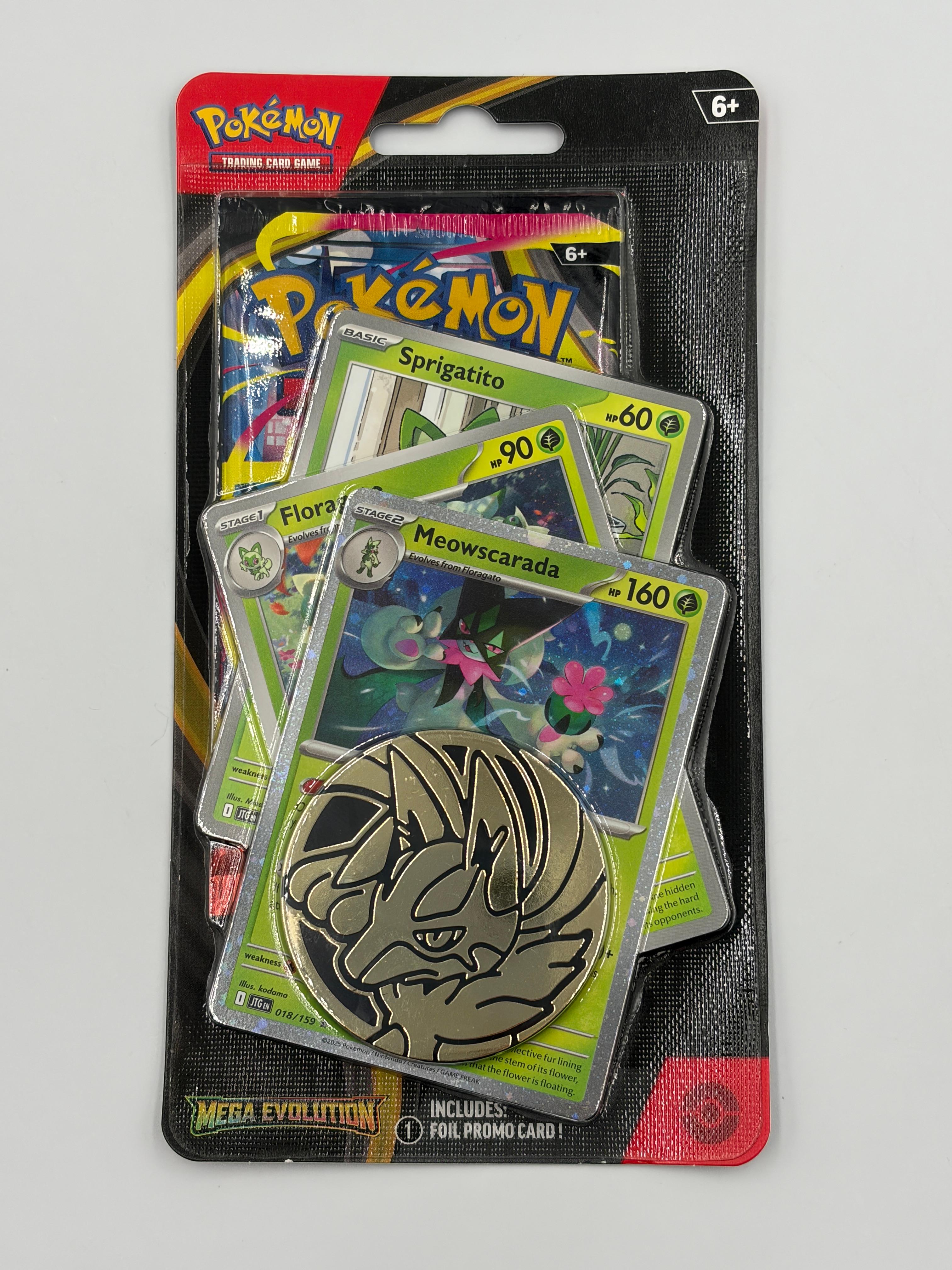 Mega Evolution Premium Checklane Blister [Meowscarada) + Coin | Rare Candy