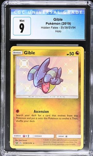 2019 Pokémon Hidden Fates Shiny Vault Gible #SV38 CGC 9 | Rare Candy