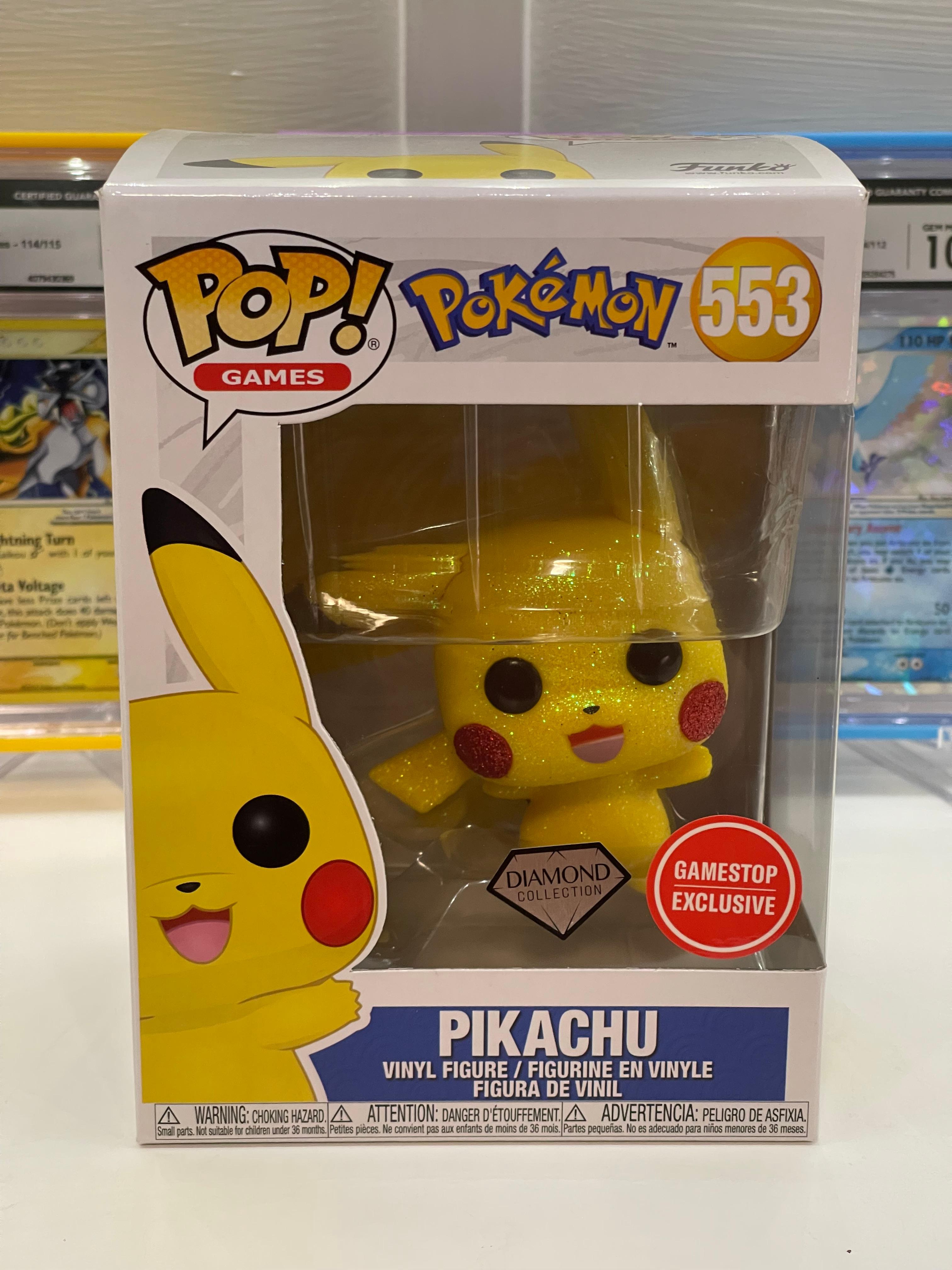 Funko POP! Games: Pokemon Pikachu Waving Diamond 3.75-in Vinyl Figure ...