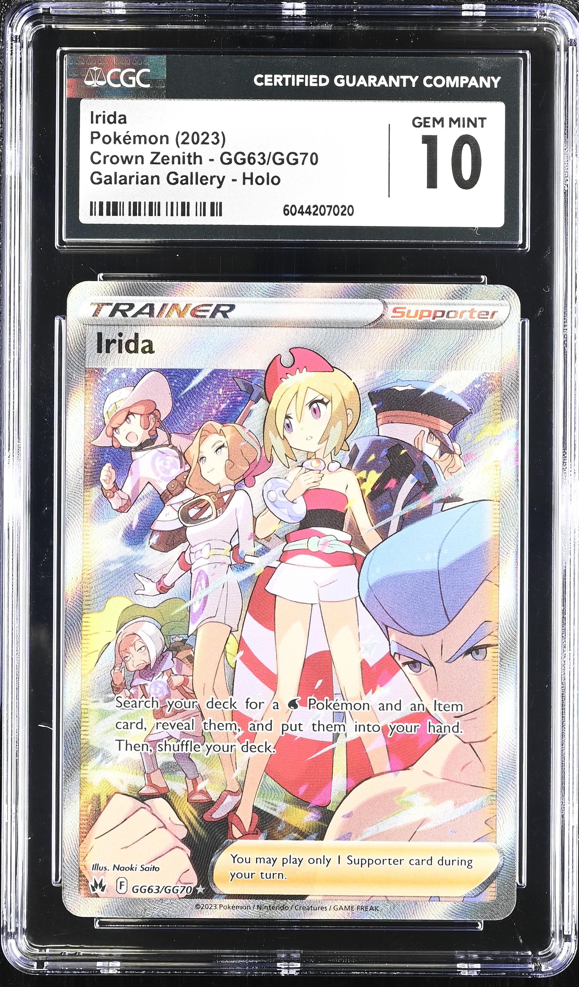2023 Pokémon Crown Zenith Galarian Gallery Irida #GG63 CGC 10 | Rare Candy