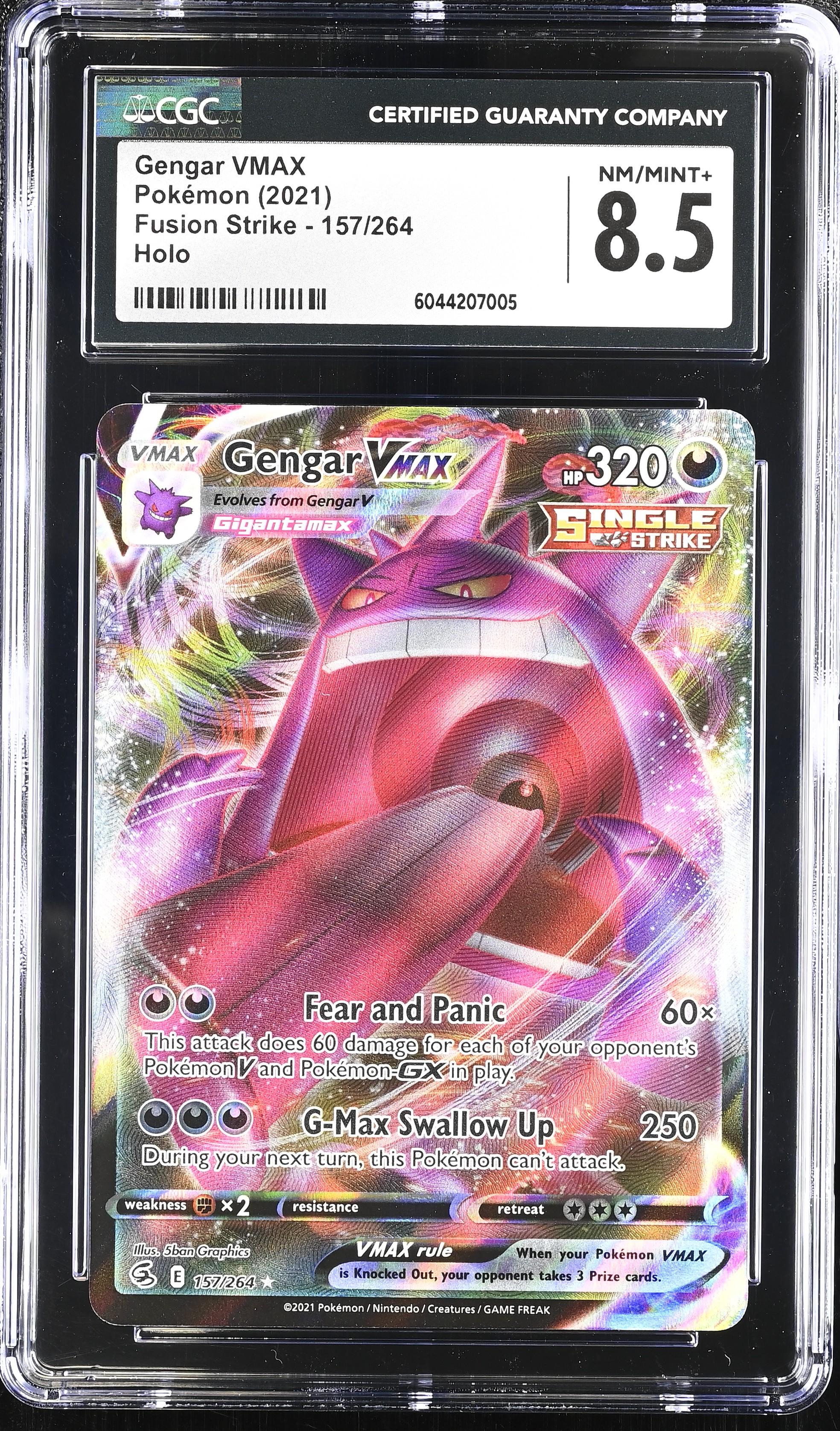 2021 Pokémon Fusion Strike Gengar VMAX #157 CGC NM/Mint + 9 | Rare Candy