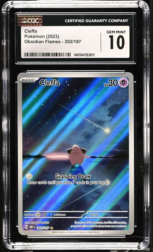 CLEFFA Obsidian Flames 2023 Pokémon IR #202 PSA 10 | Rare Candy