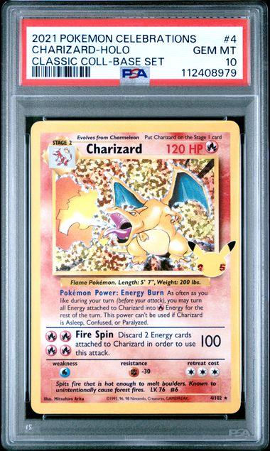 2021 Pokemon Celebrations Charizard Classic Collection #4 PSA 10 | Rare ...