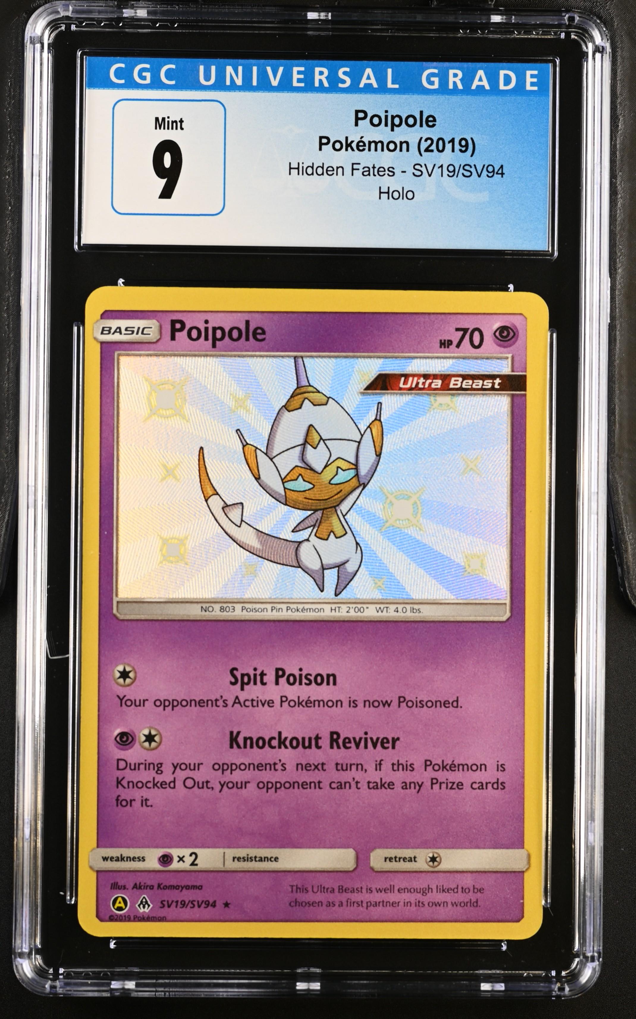 2019 Pokémon Hidden Fates Shiny Vault #SV19 Poipole CGC 9 | Rare Candy