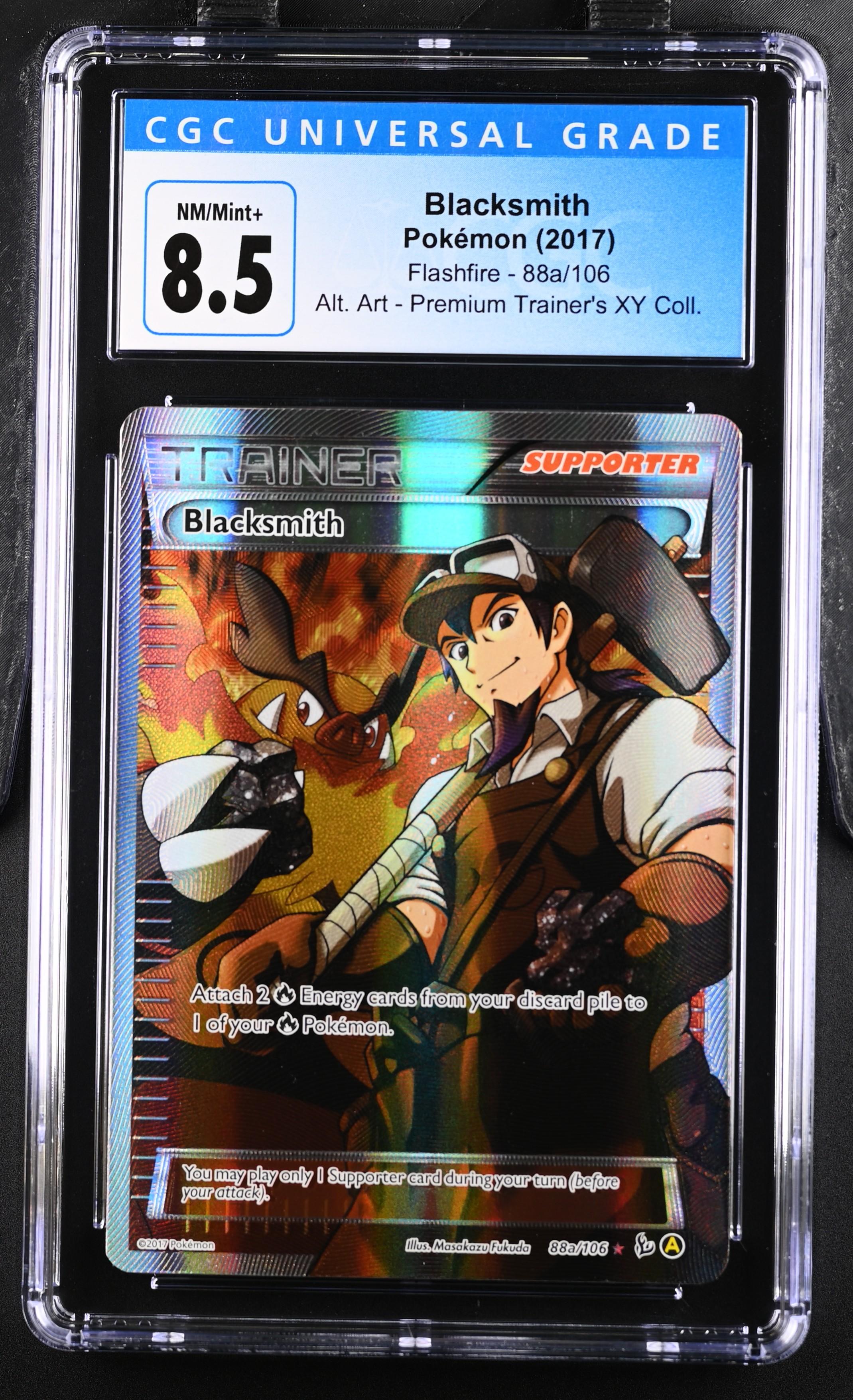 2017 Pokémon Flashfire Alt. Art #88a Blacksmith CGC 8.5 | Rare Candy