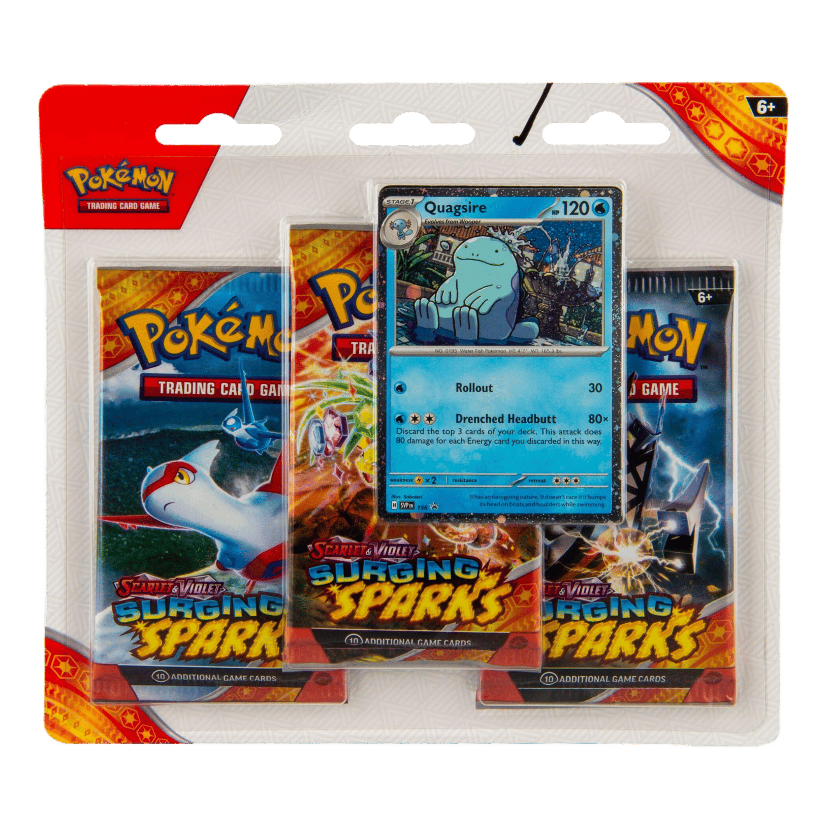 Surging Sparks 3 Pack Blister & Quagsire Promo Card | Rare Candy